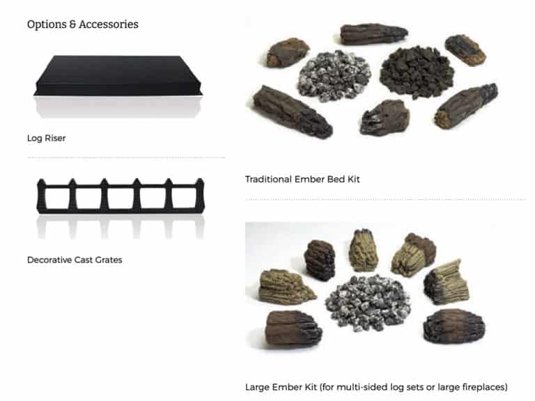 Super Stacked Wildwood Refractory Log Set with Vent-Free Slope Glaze ...